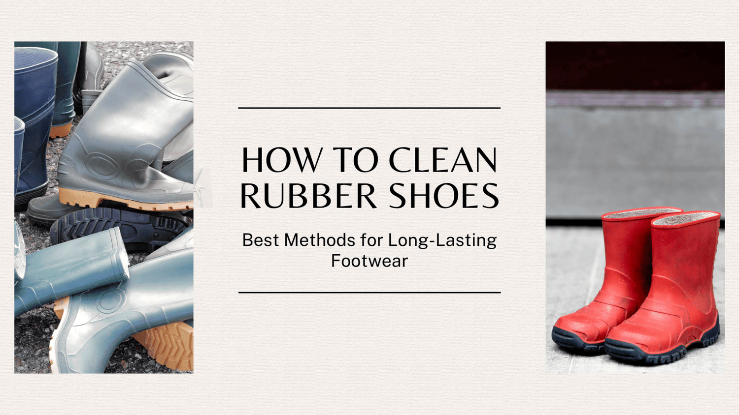 How to Clean Rubber Shoes – Best Methods for Long-Lasting – Ardur Shoes